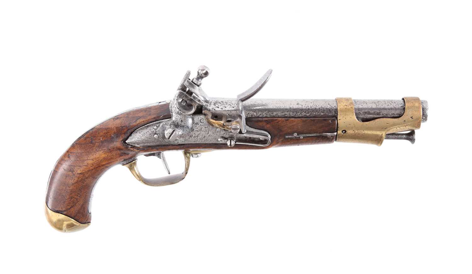 Lot 17 - A French 1807 Cavalry Flintlock Pistol,